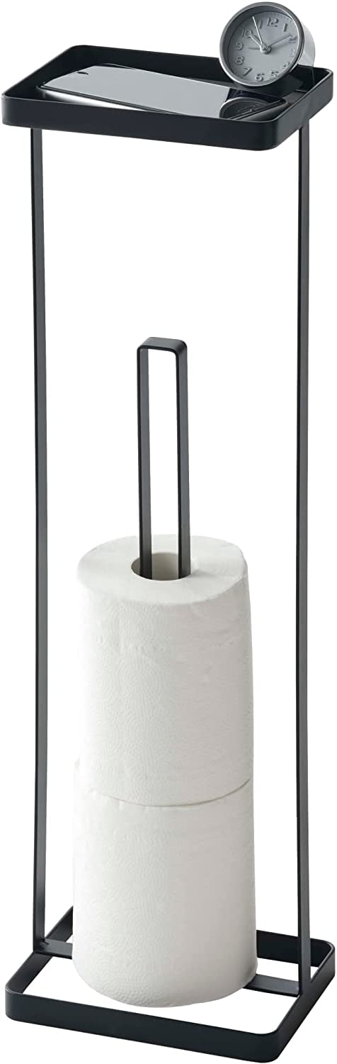 Home Roll Stand with Tray | Steel | Toilet Paper Stocker, One Size ...