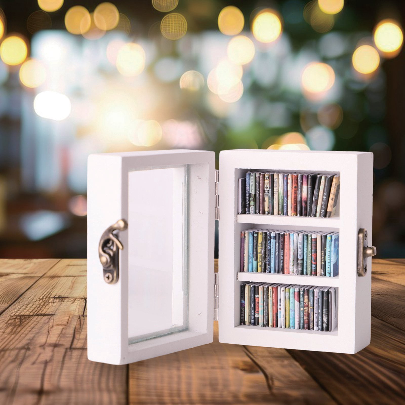 Home Room Office Decor Anxiety Mini Bookshelf Decor Miniature Display ...