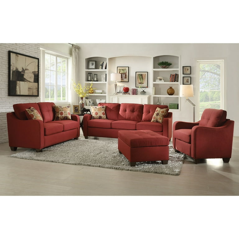 Cheap red couch store