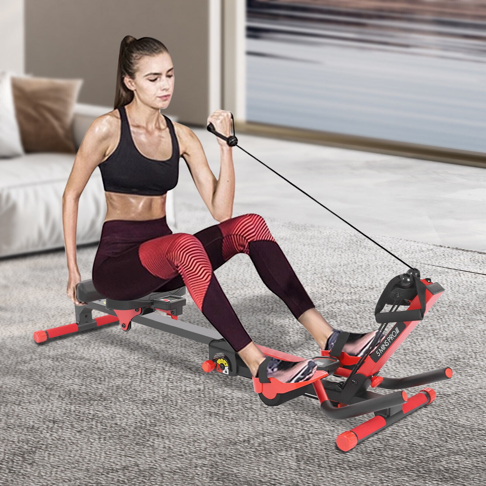 Home Rowing Machine, Foldable Rowing Exercise Machine Max 264LBS 59.05 ...
