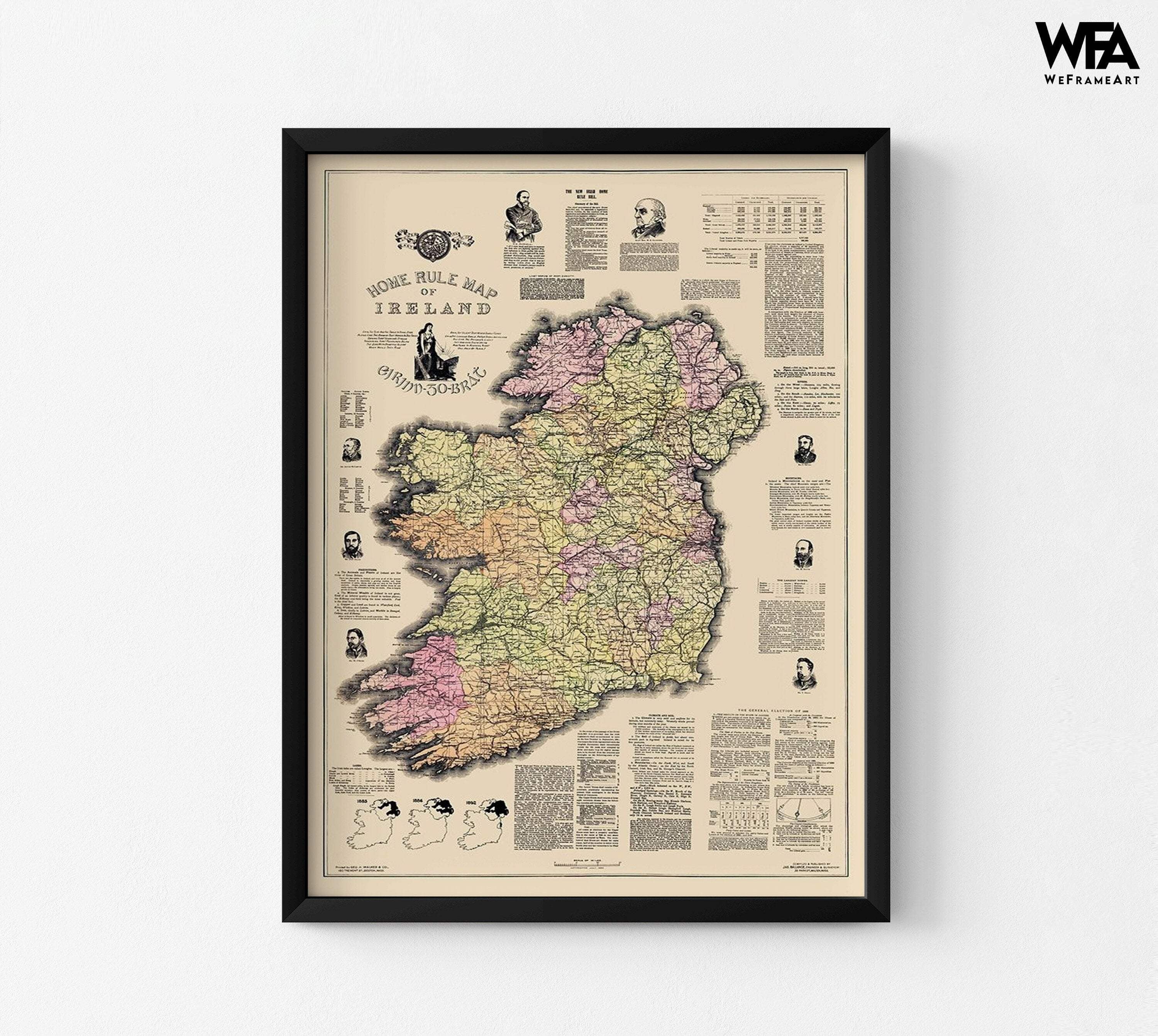 Home Rule Ireland - Ballance 1893, Guest Bedroom Decor, Irish Area Wall ...