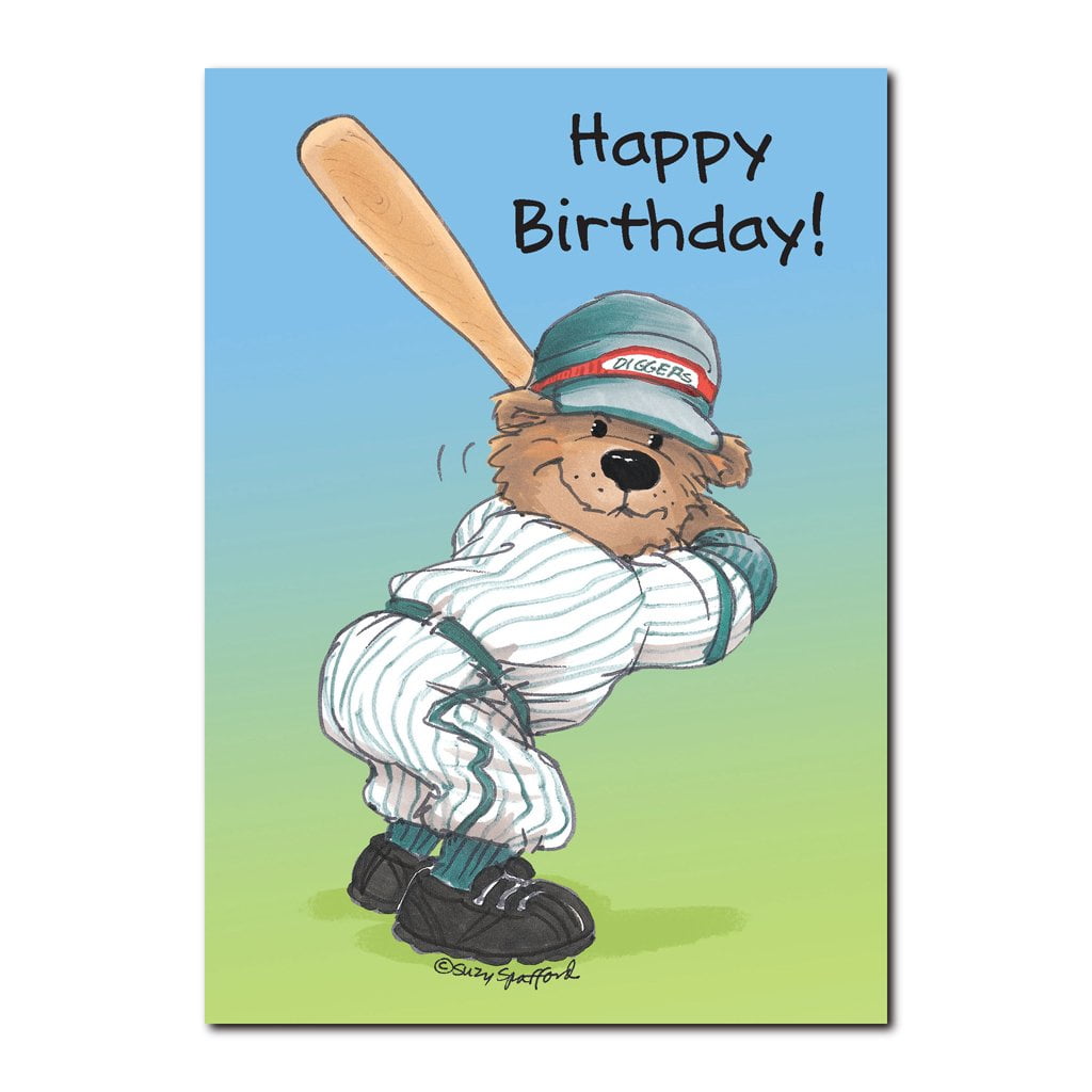 Home Run Slugger Birthday Greeting Card - Walmart.com