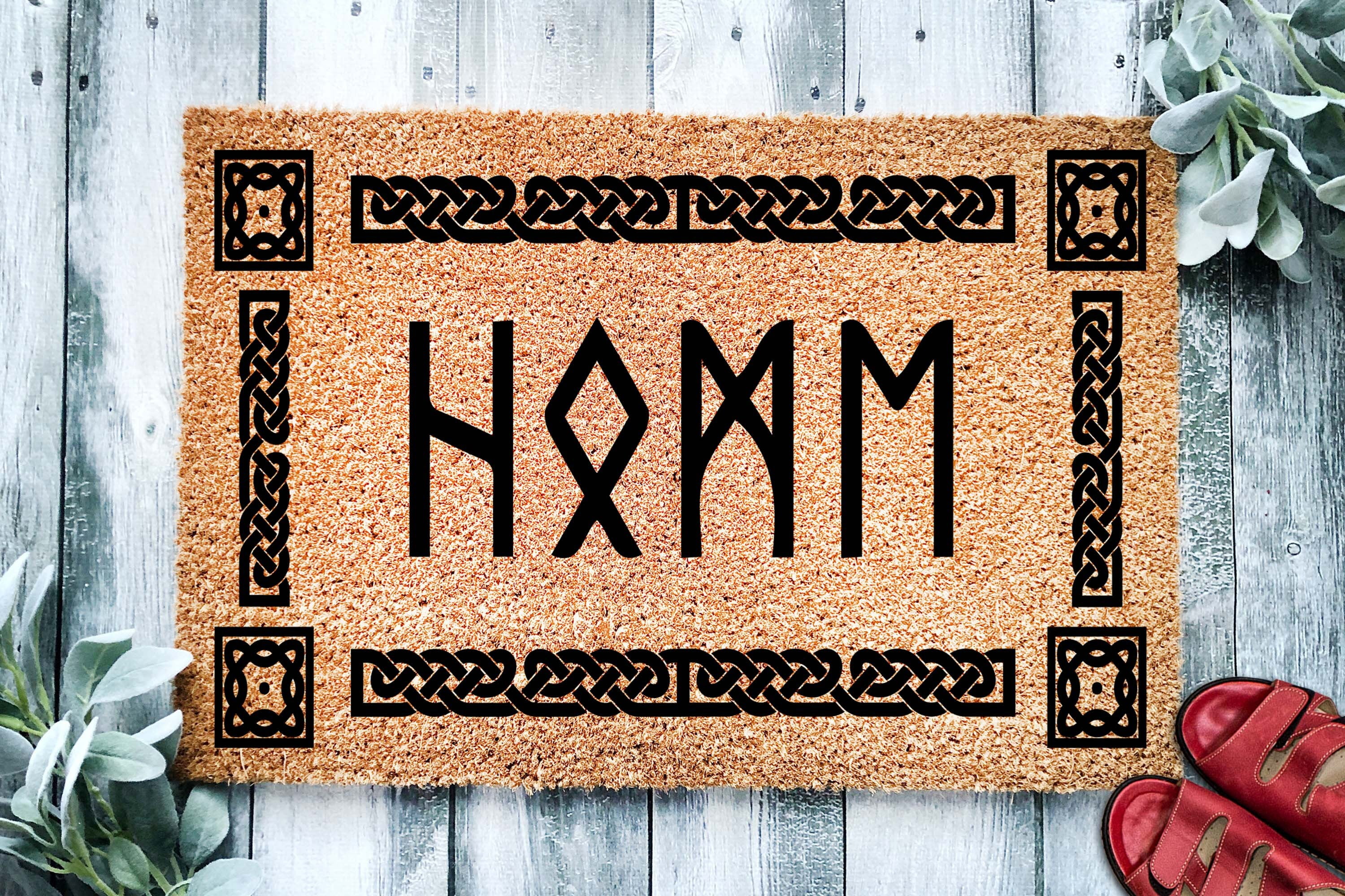 Home Runic Alphabet | Viking Norse Doormat | Home Doormat | Welcome ...