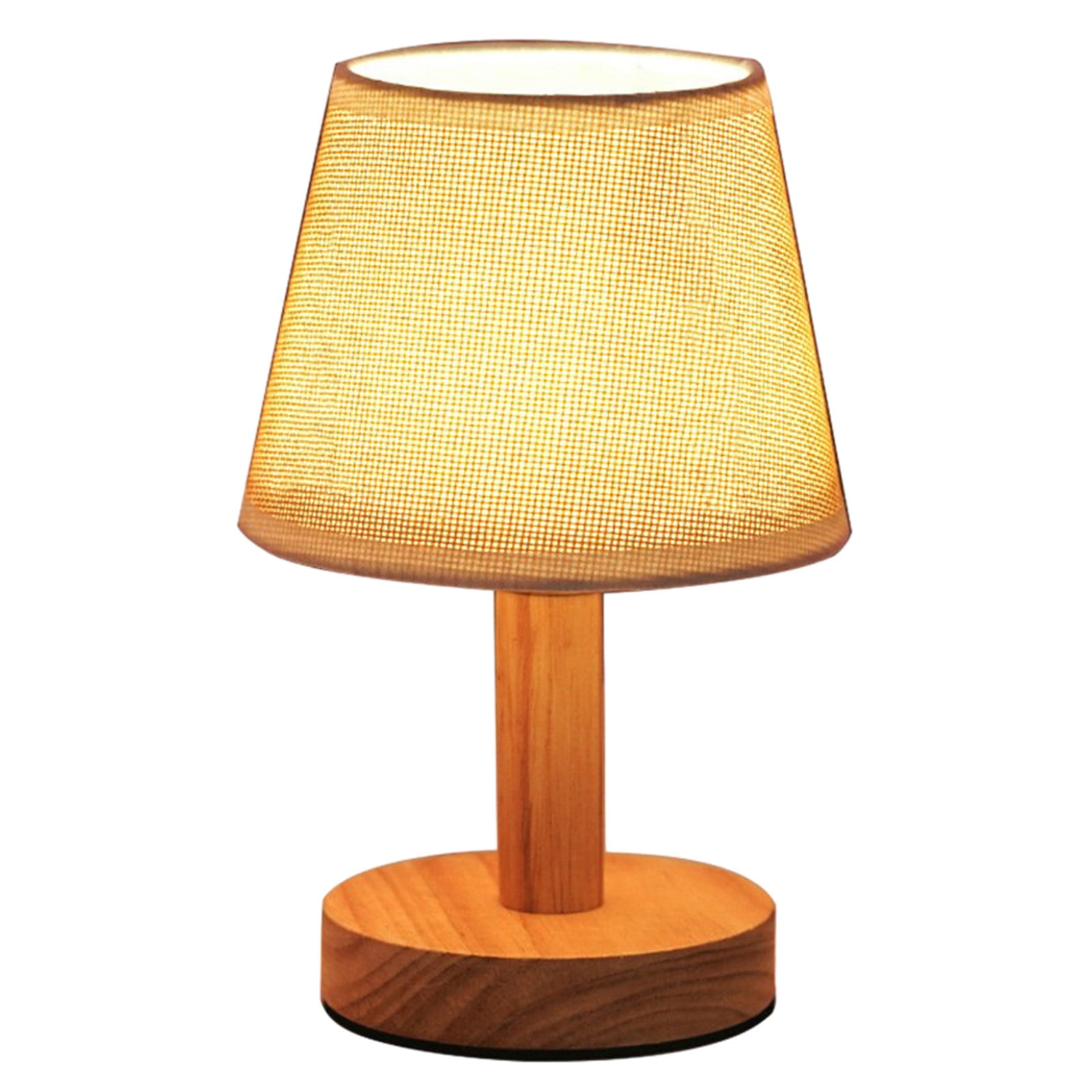 Home Sale! Jubipavy LED Solid Wood Desk Lamp Stable Fabric Study ...