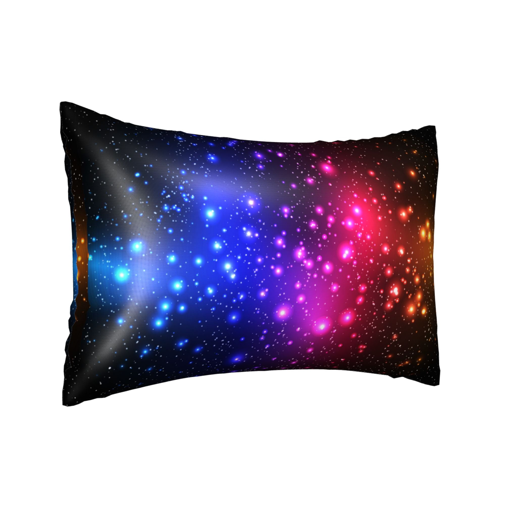 Home Satin Pillowcase Bright starry sky background Print Silk Satin ...
