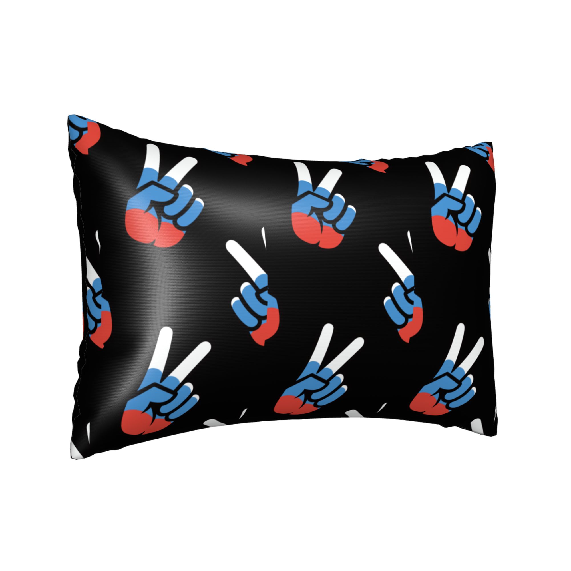 Home Satin Pillowcase russian flag Print Silk Satin Zipper Pillow Cases ...
