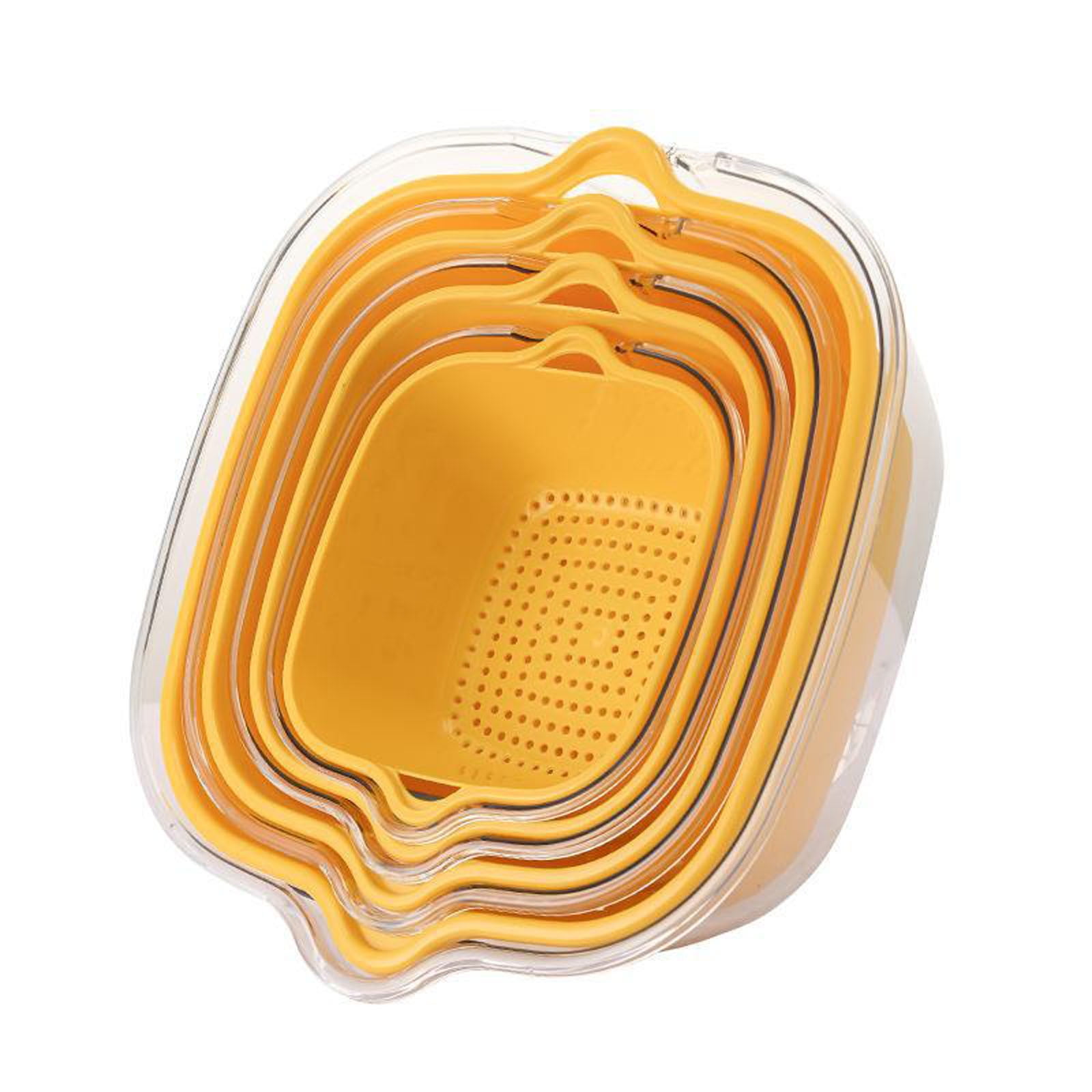 Home Saving! Anckoeil Thickened Double-layer Basket Eight-piece Plastic ...