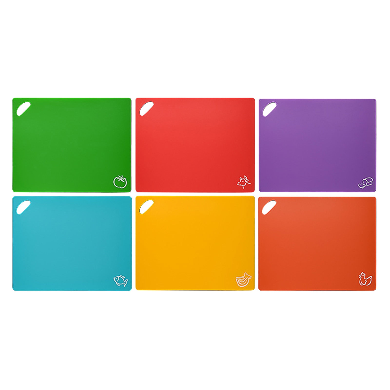 Home Saving! Jubipavy Multi-color Sorting Chopping Board 6-piece ...