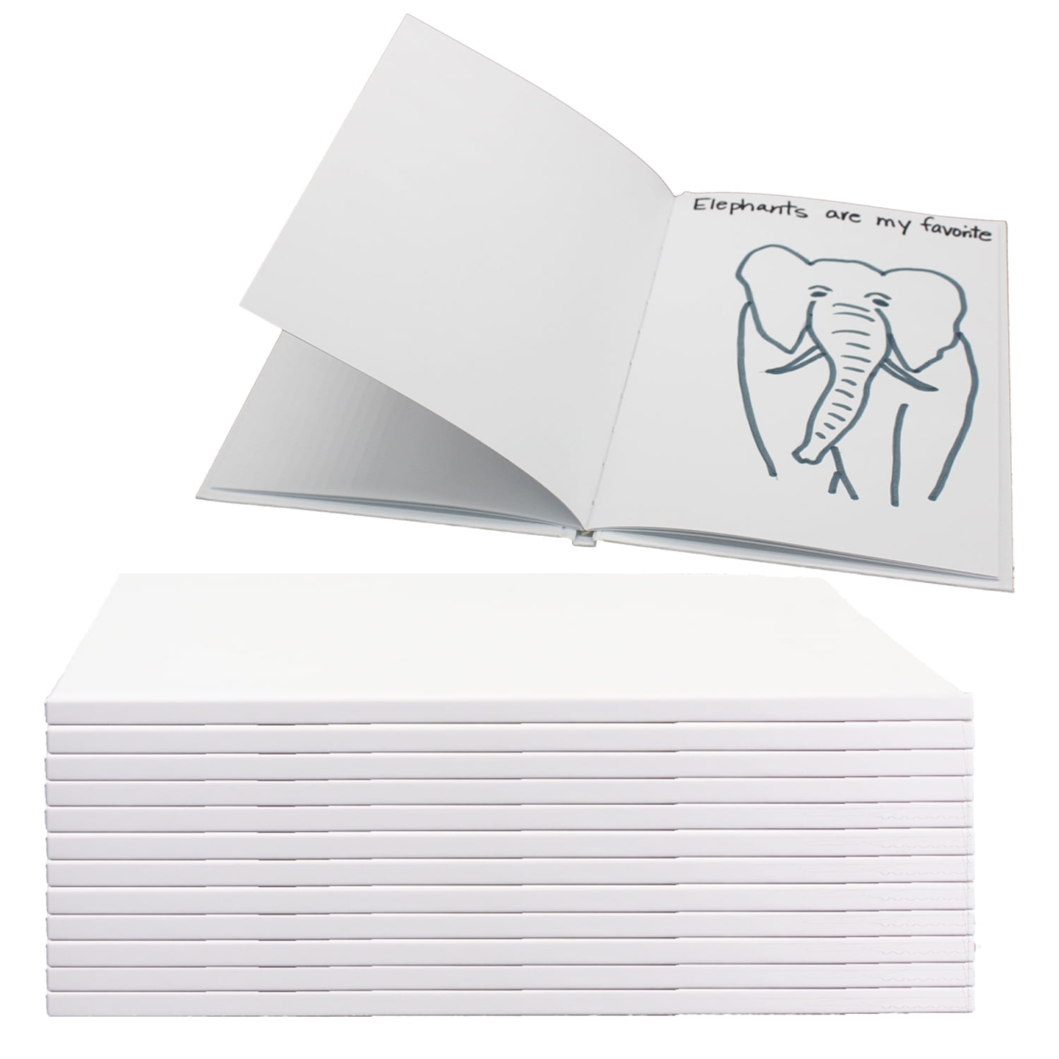 Flipside Products Hardcover Blank Book 8.5X11 Portrait, Creative ...