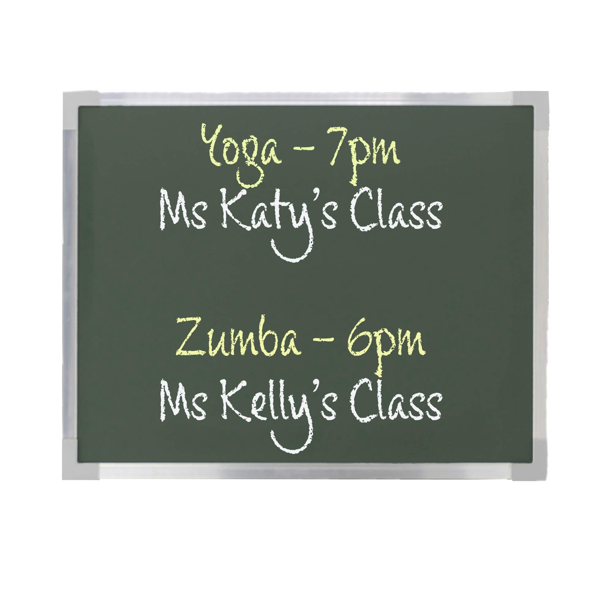 Home, School, Office 18 X 24 Aluminum Framed Green Chalkboard - Walmart.com