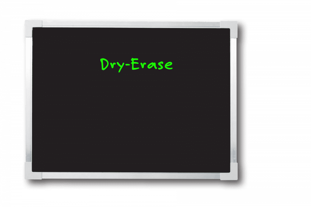 Home, School, Office Decor 24 X 36 Aluminum Framed Black Dry Erase ...