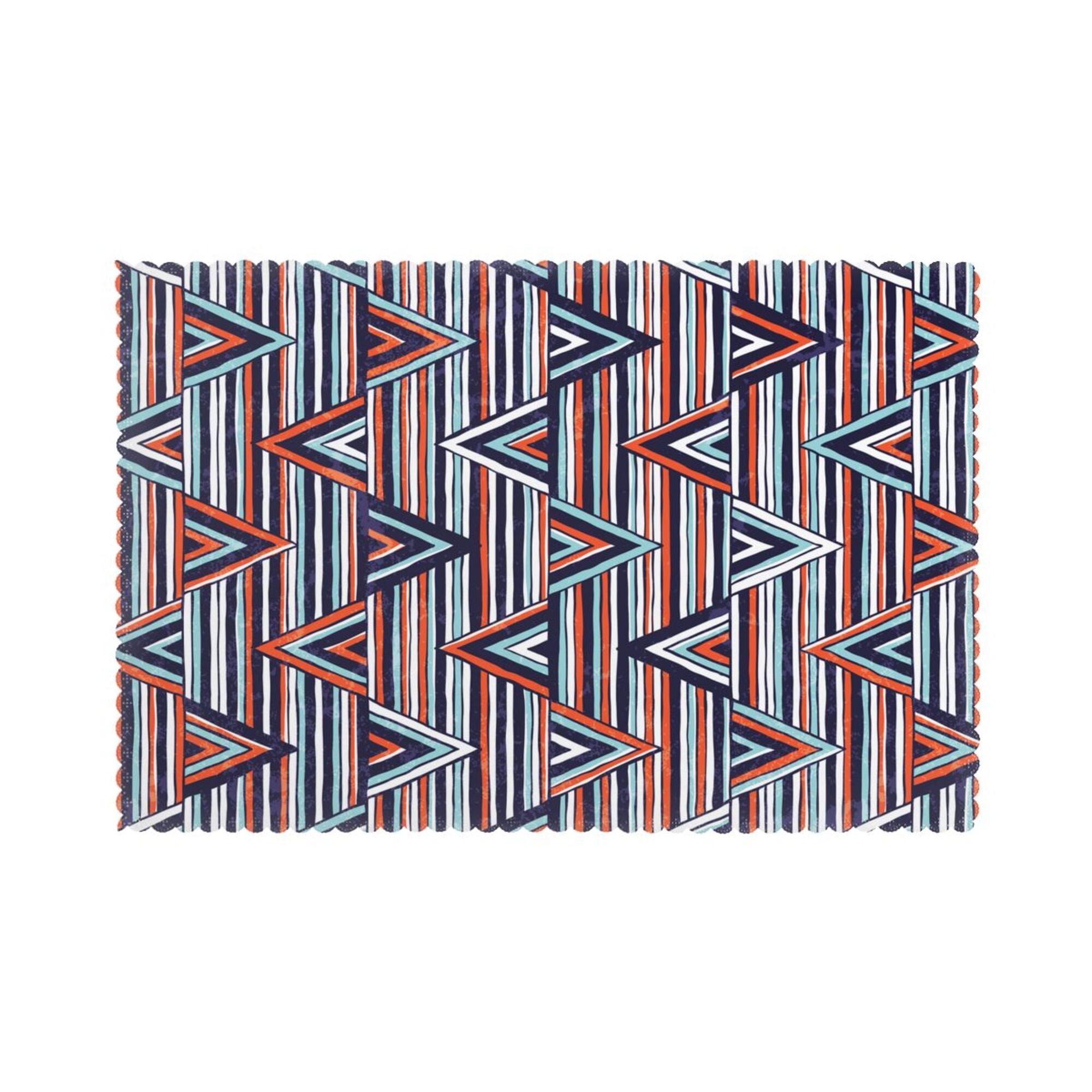 Home Seamless Background Placemats Set Of 6 Washable Wipeable Place ...