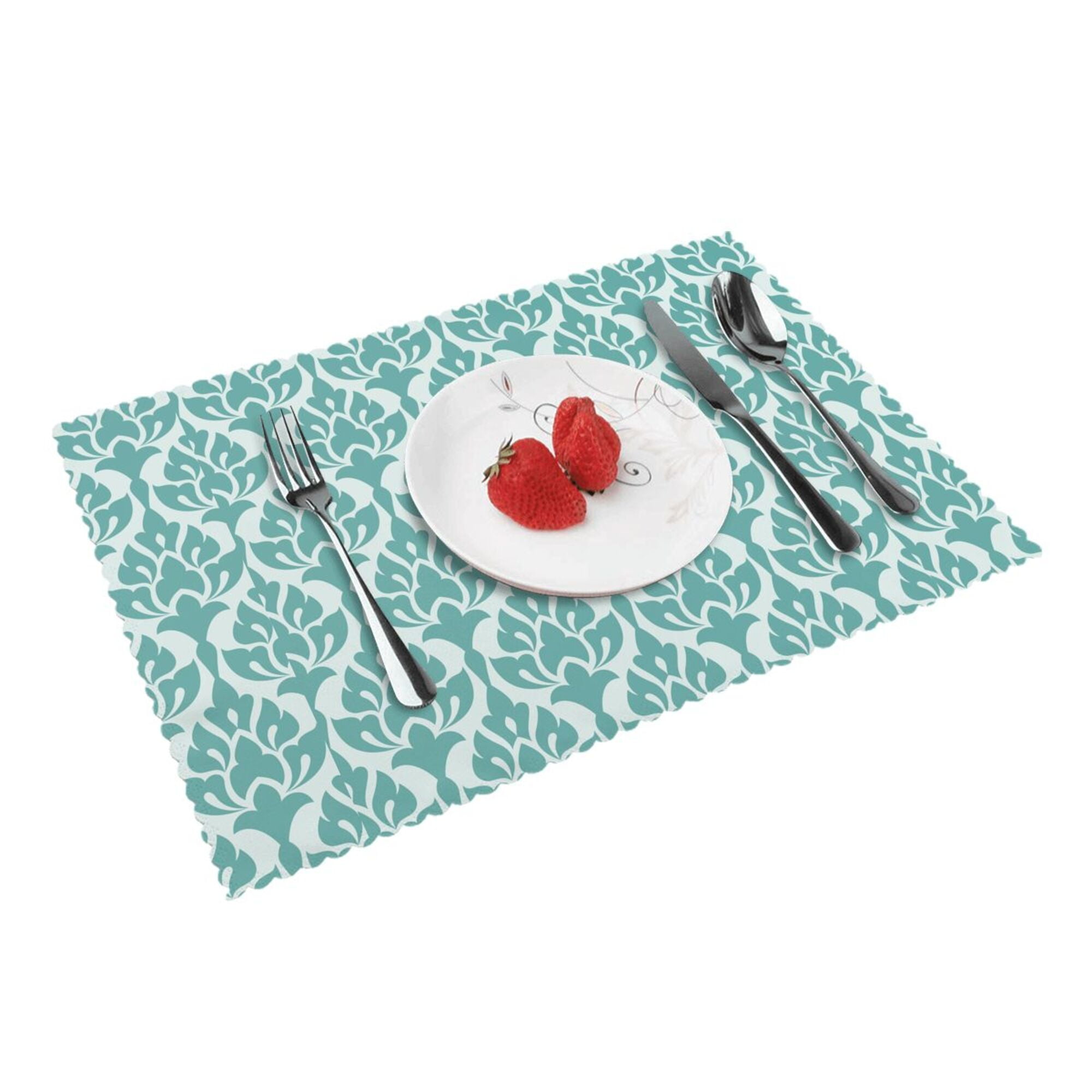 Home Seamless Pattern Background Placemats Set Of 4 Washable Wipeable ...