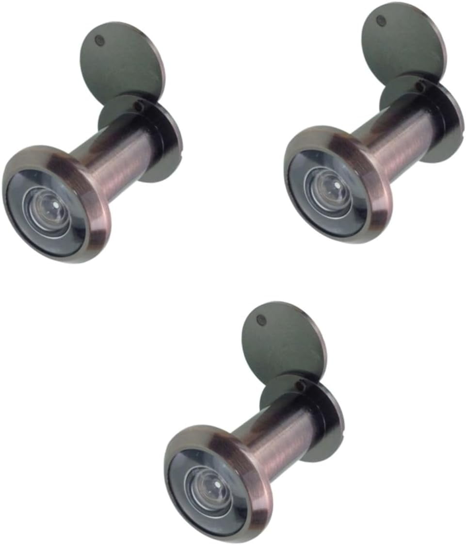 Home Security 3pcs Door Peep Hole Door Hole Door Viewer Copper Viewer ...