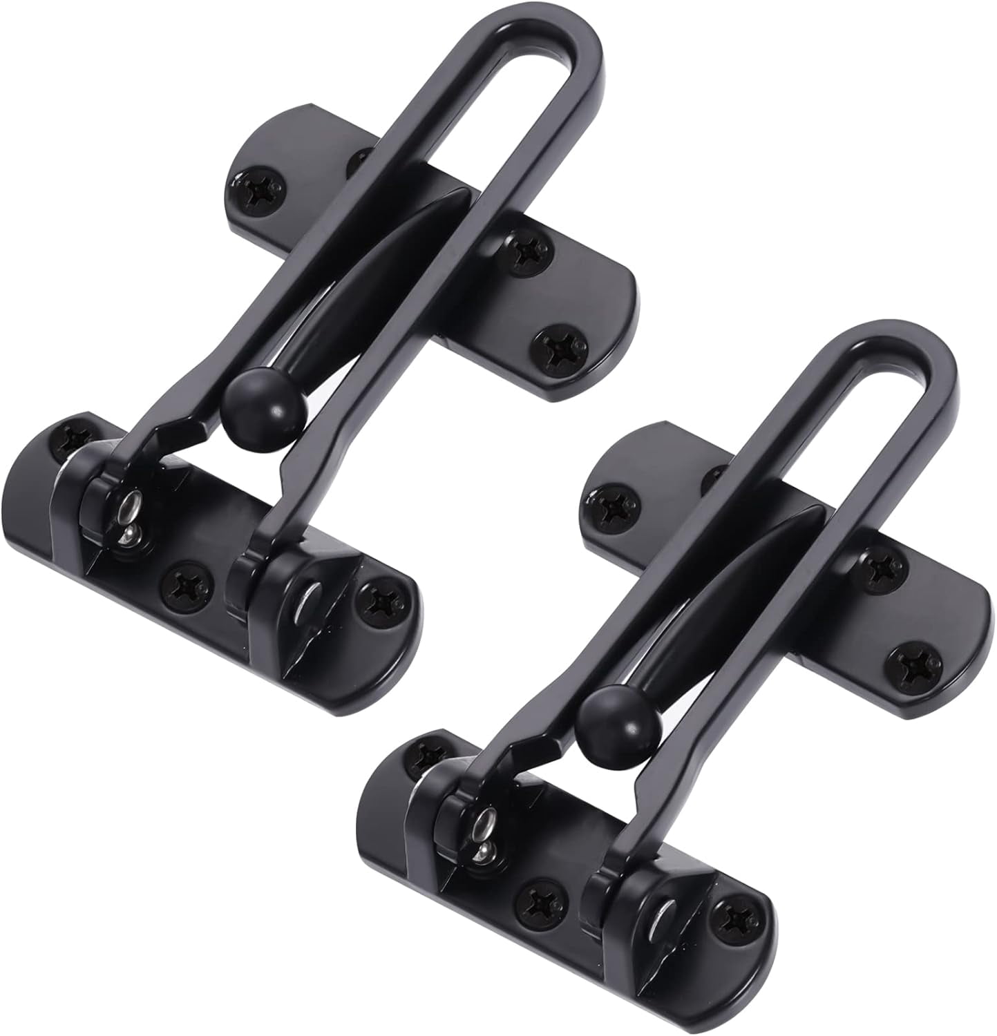 Home Security Door Lock, 2 Pack Latch Guard Clasp Front Door Locks for ...