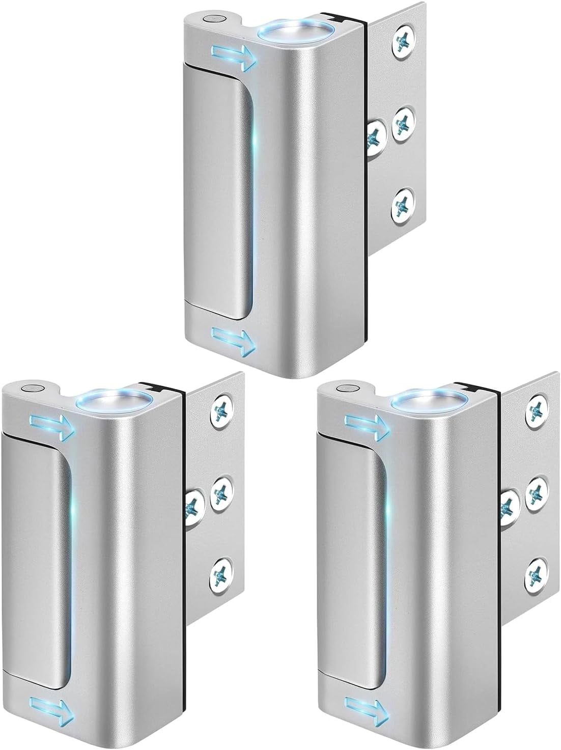 Home Security Door Lock 3 Pack Metal Door Reinforcement Lock for Kids ...