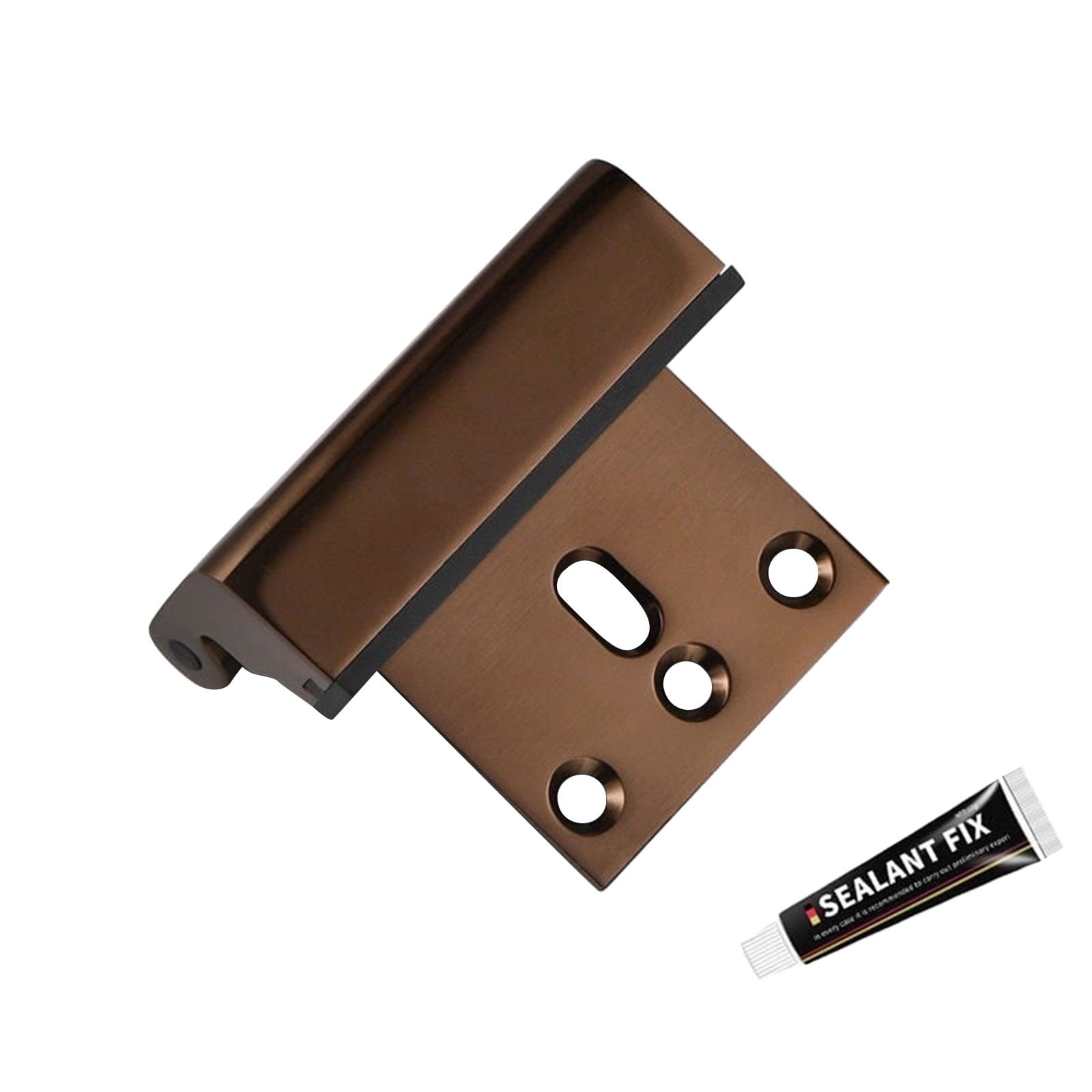 Home Security Door Reinforcement Lock - Satin Finish Aluminum - Child ...