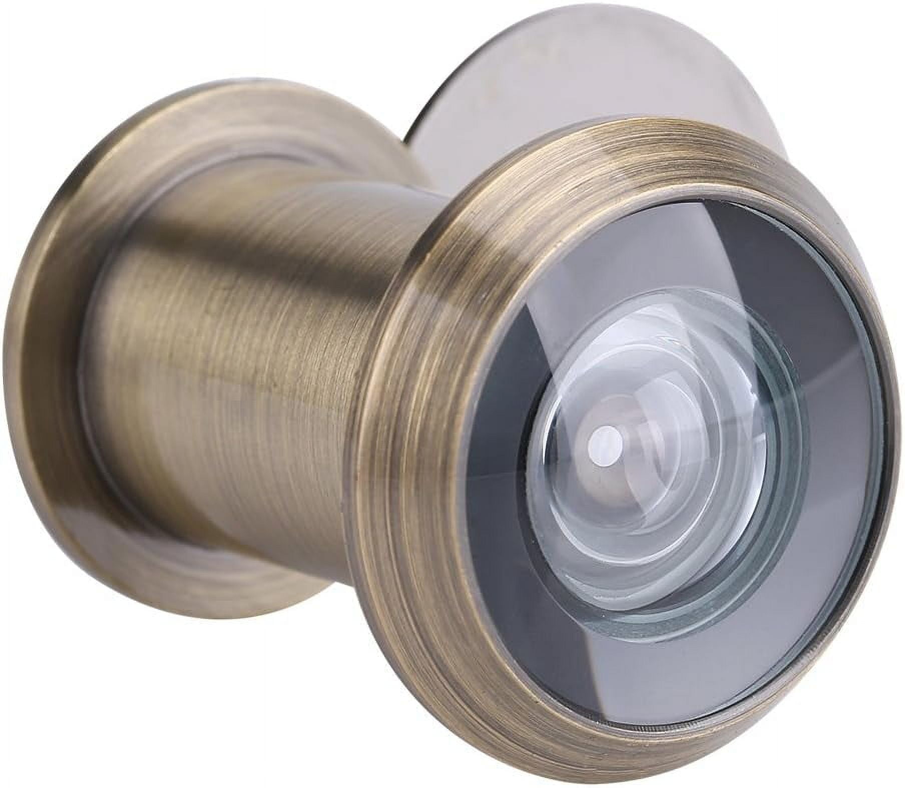 Door Viewer Peephole Solid Brass HD Glass Lens 220 Degrees Wide Angle ...