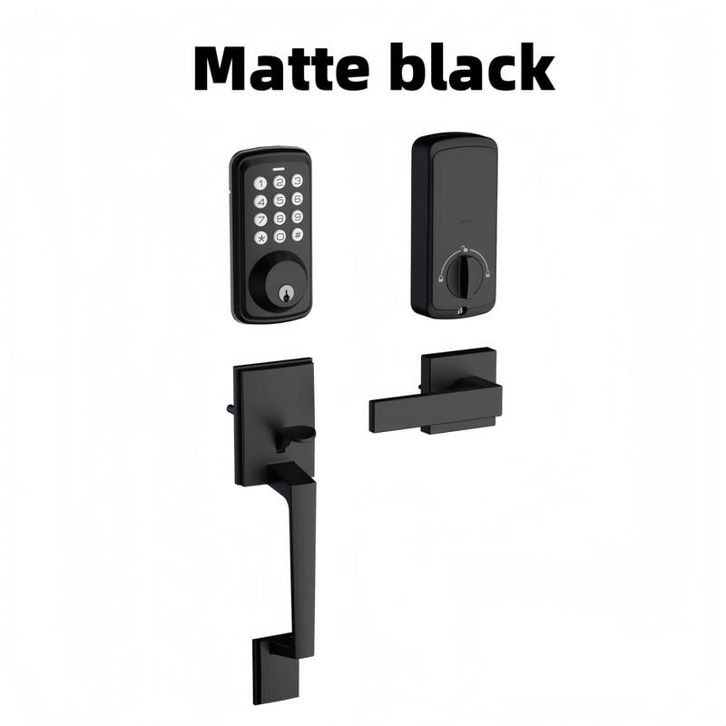 Home Security Electronic Deadbolt Lock with Doorknob Handle, Auto Lock ...