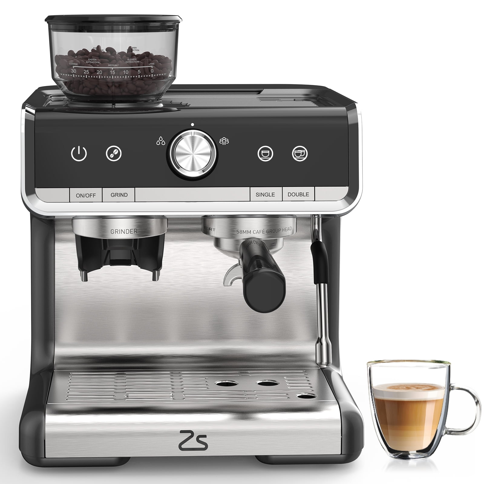 Home Semi Automatic Espresso Machine, 20 Bar Professional Espresso ...