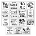 Home Sentiments Stencils by Craft Smart® - 12" x 12" - 60 designs ...