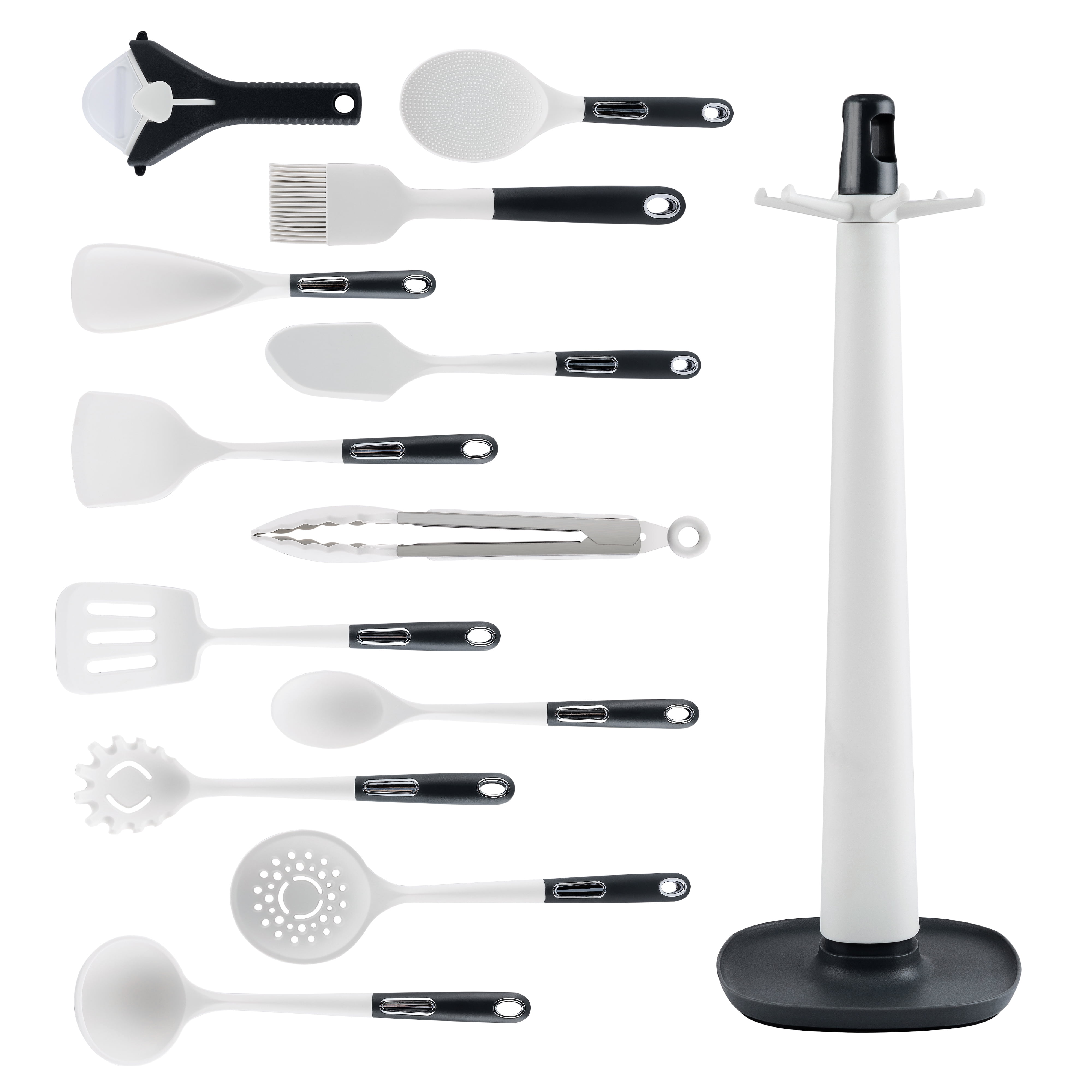 Home Shark 13-Piece Non-Stick Silicone Assorted Kitchen Utensil Set ...