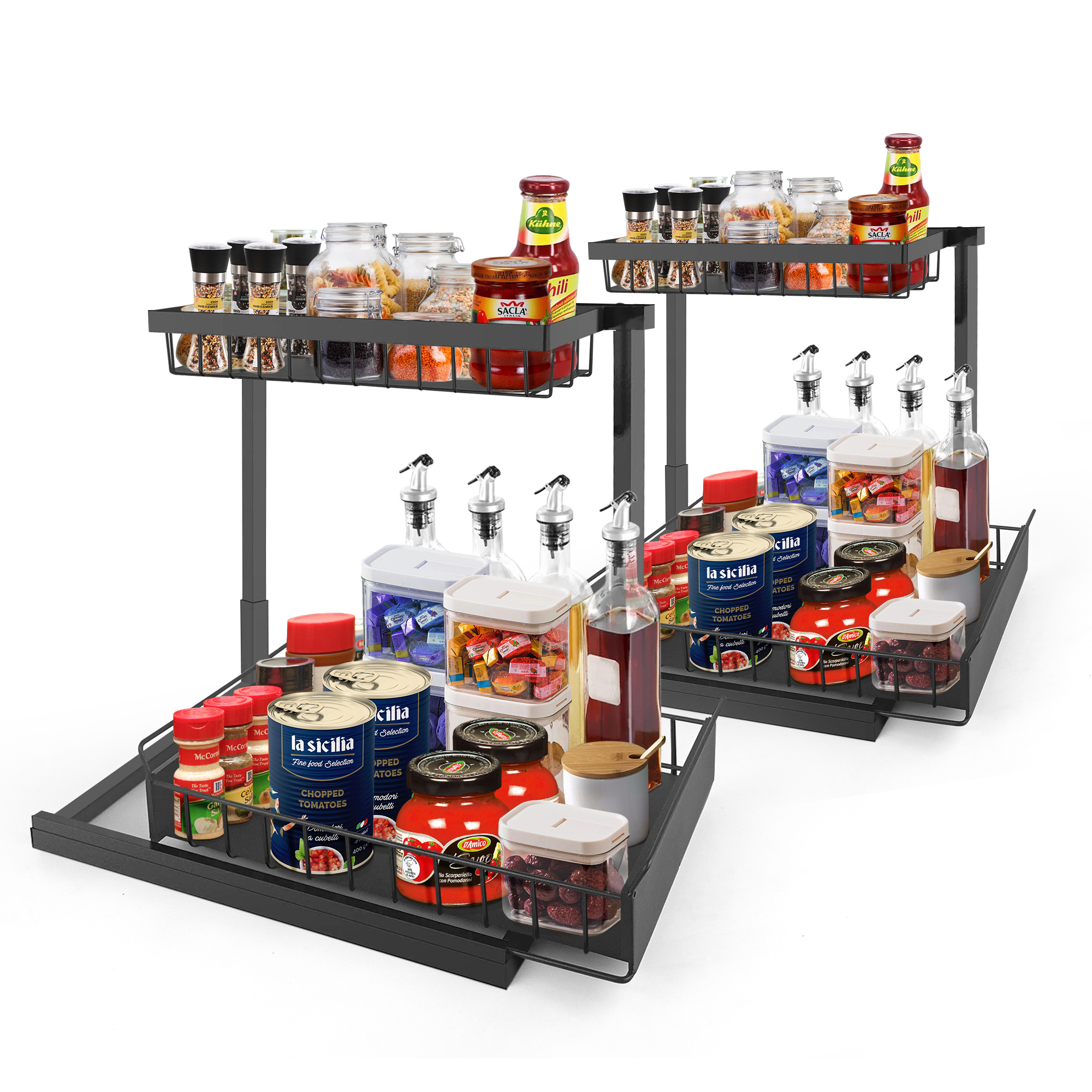 Home Shark Bath Organization, 2-Tier Under Sink Organizer, Kitchen ...