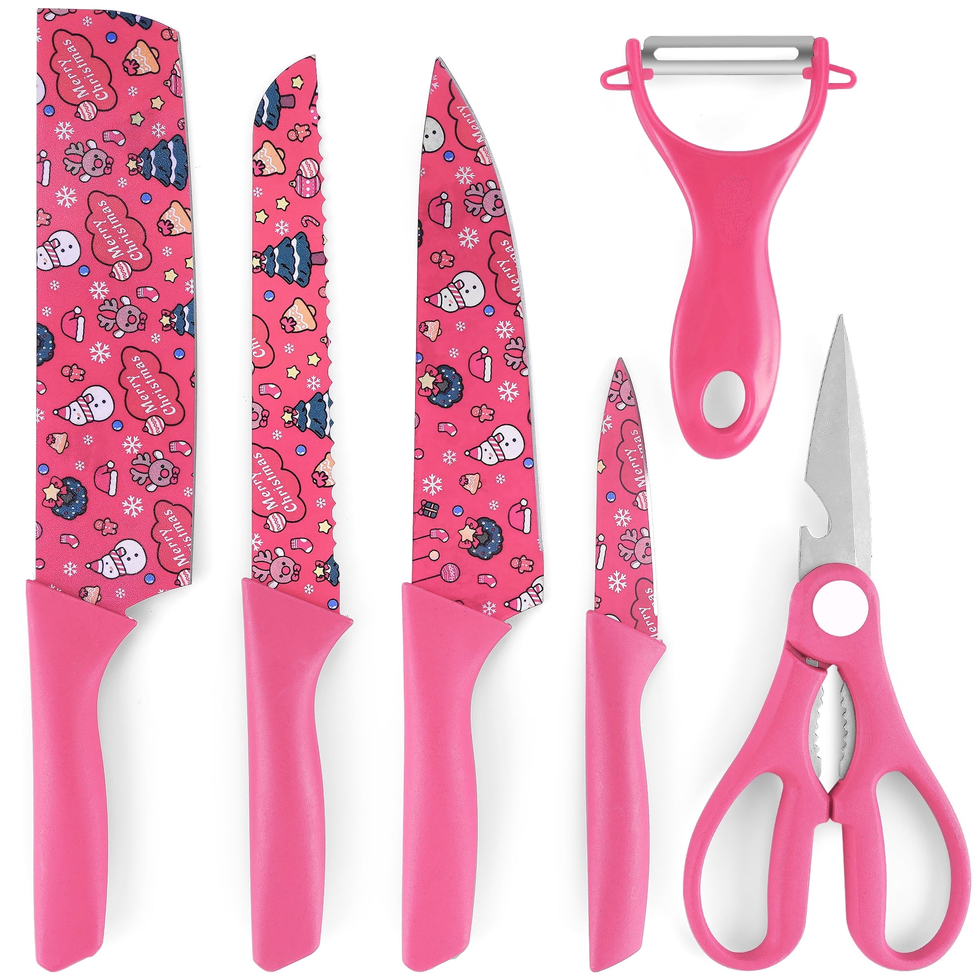 Home Shark 6 PCS High Carbon Stainless Steel Kitchen Knife Set ...