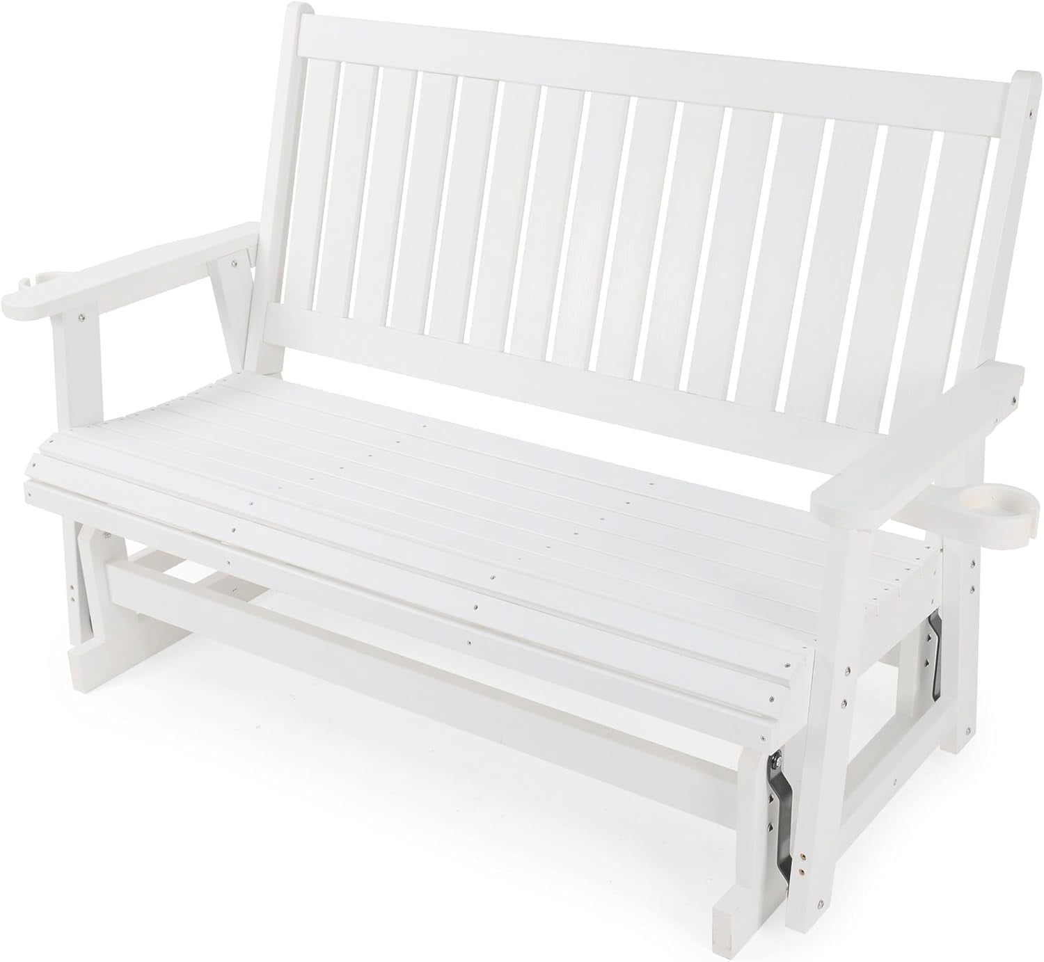 Fortune Candy HIPS Patio Glider 3 Seat with Cup Holders, Heavy Duty 900 ...