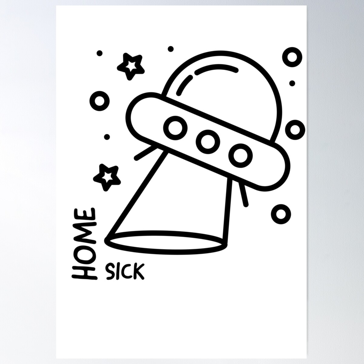 Home Sick Poster Wall Art, Modern Wall Decor For Living Room Bedroom ...