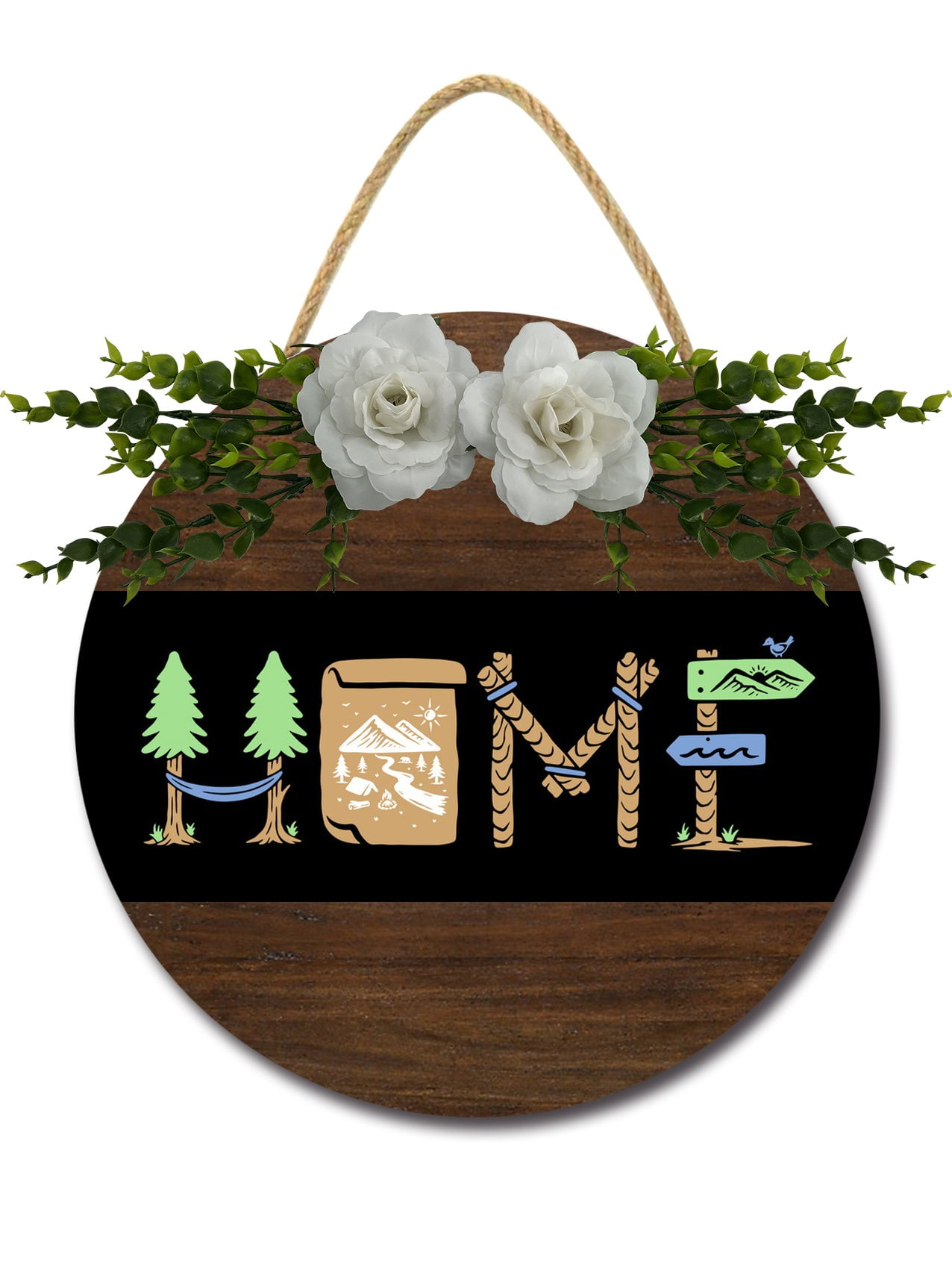 Home Sign Farmhouse Wood Sign Front Porch Decor Rustic Wooden Sign Wall ...