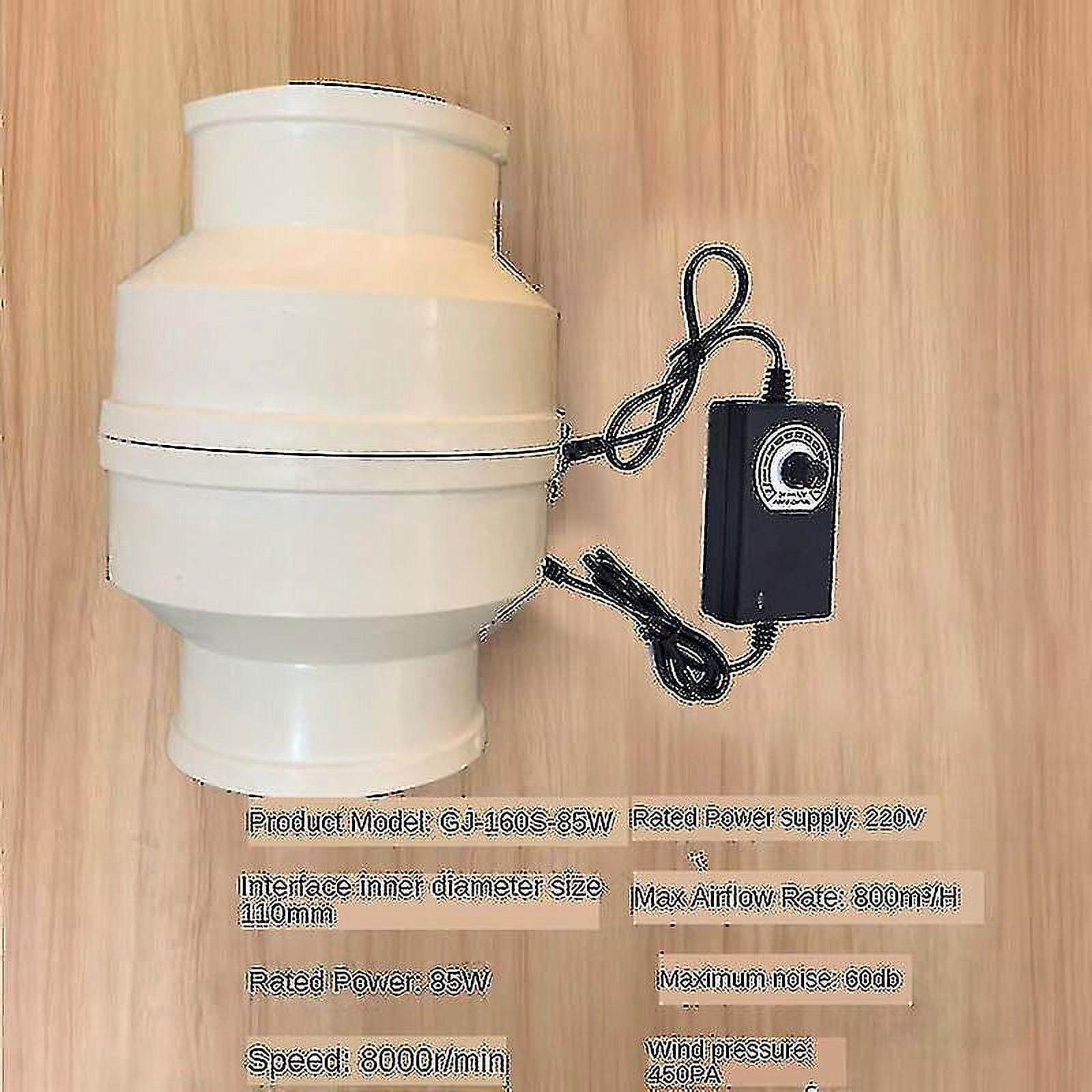Home Silent Inline Pipe Duct Fan Bathroom Kitchen Ventilation Toilet ...