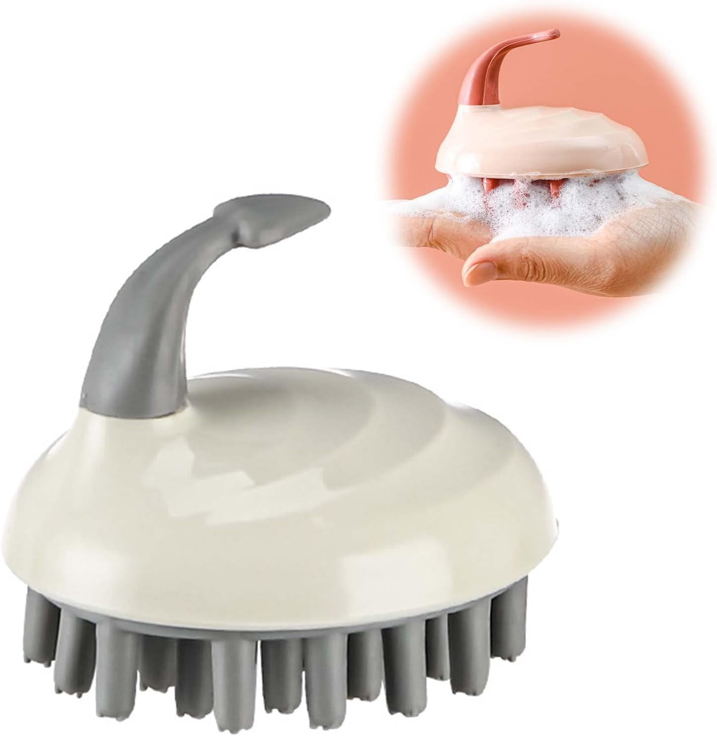 Home Silicone Scalp Brush, Scalp Massager Shampoo Brush, With Soft ...