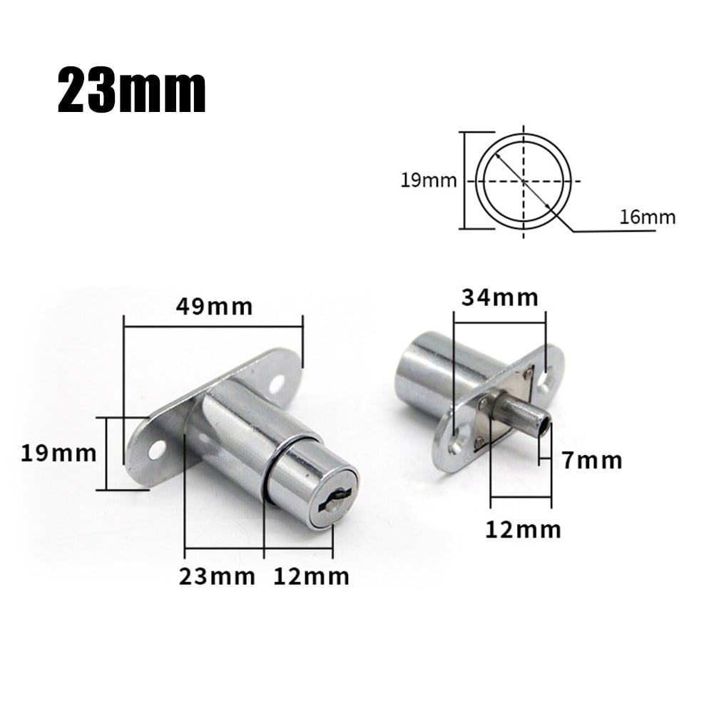 Home Sliding Door Closet Showcase Furniture Cylinder Head Plunger Lock ...