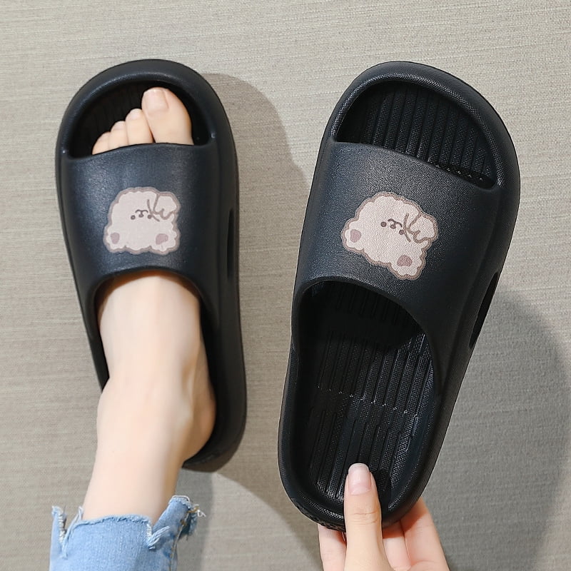 Home Slippers Cloud Woman Teddy Bear Summer Beach Slides Indoor Soft ...