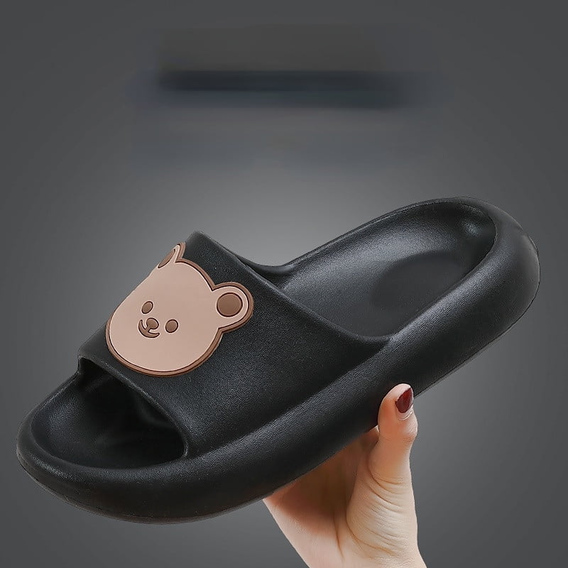 Home Slippers Cloud Woman Teddy Bear Summer Beach Slides Indoor Soft ...