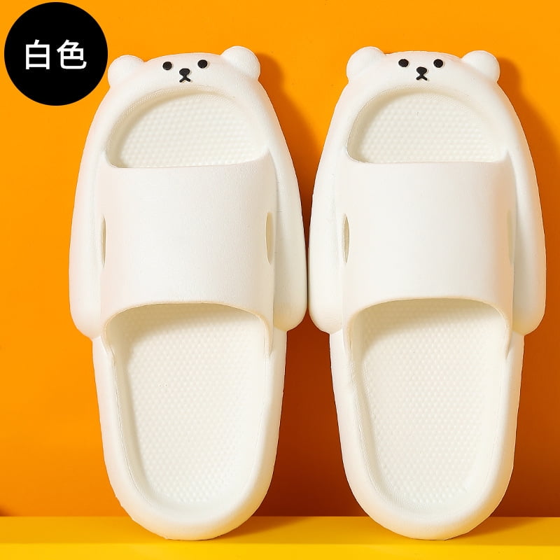 Home Slippers Cloud Woman Teddy Bear Summer Beach Slides Indoor Soft ...