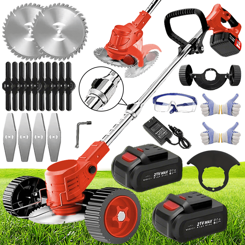 Home Small Portable Electric Lawn Mower, 7500Mah, 21V With 2 Lithium ...