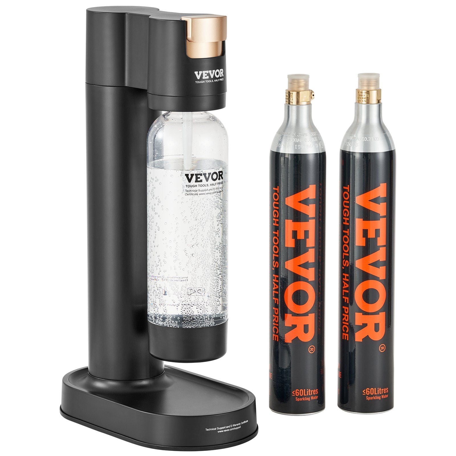 Home Soda Maker Machine - Sparkling Water Kit with 2 CO2 Cylinders & 1L ...