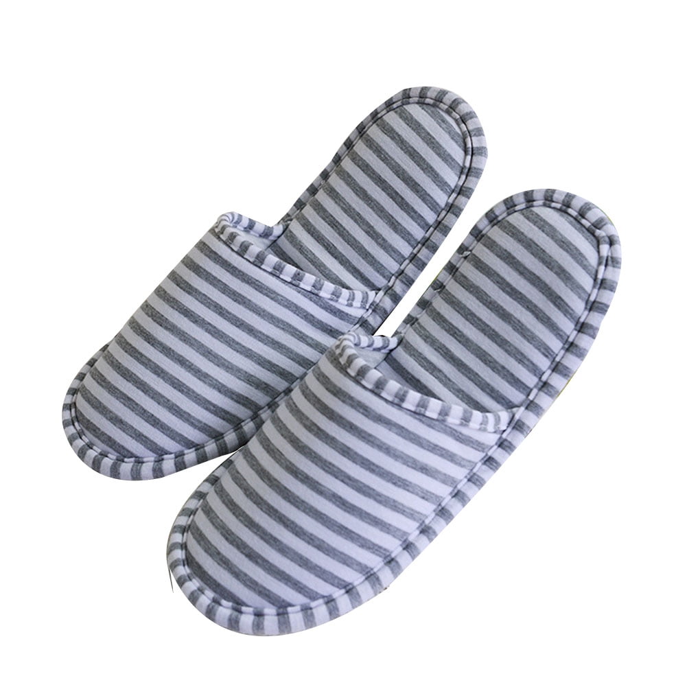 Home Soft Men Women Portable Folding Travel Shoes Hotel Cotton Slippers ...