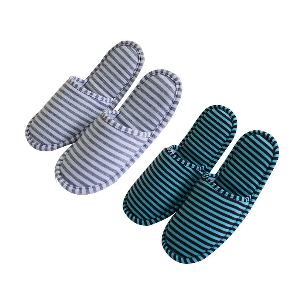 Home Soft Men Women Portable Folding Travel Shoes Hotel Cotton Slippers ...