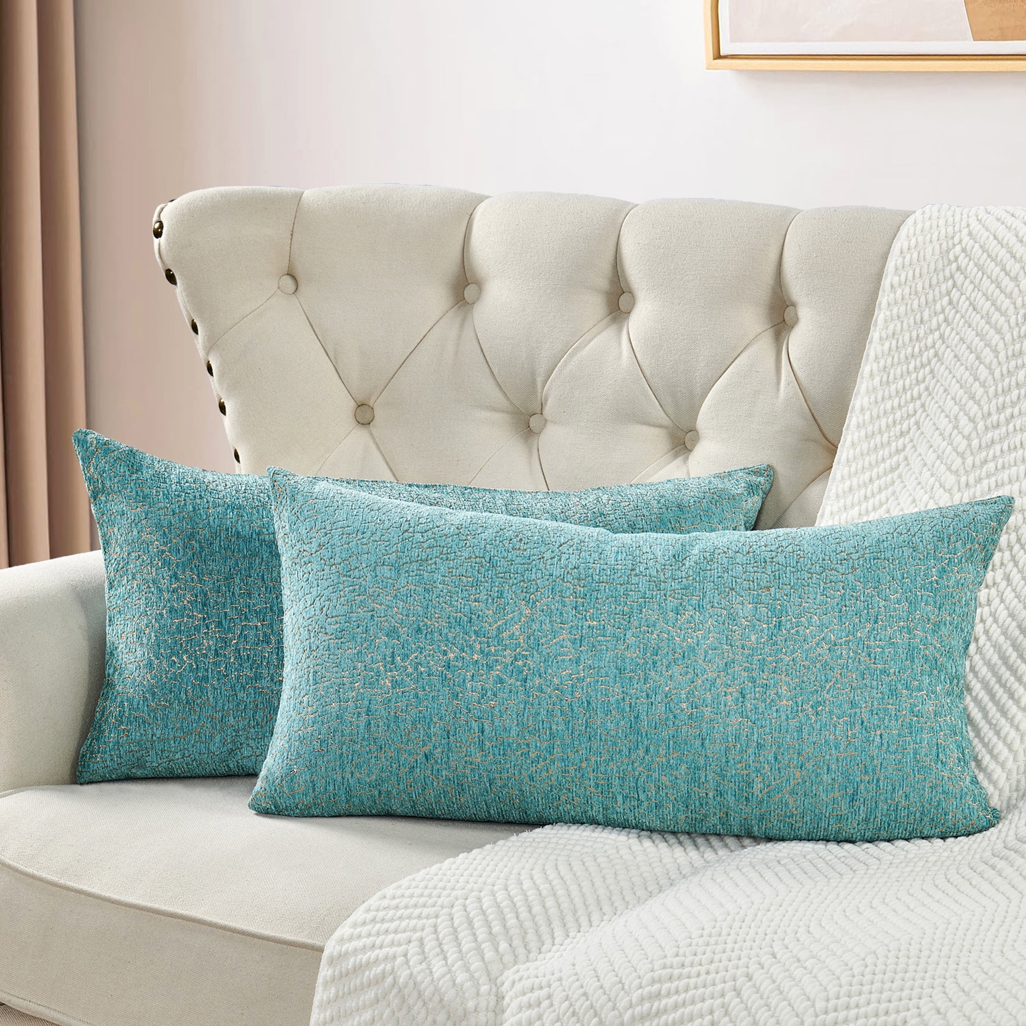Home Soft Things Babati Jacquard Chenille 2 Piece Throw Pillow Cover