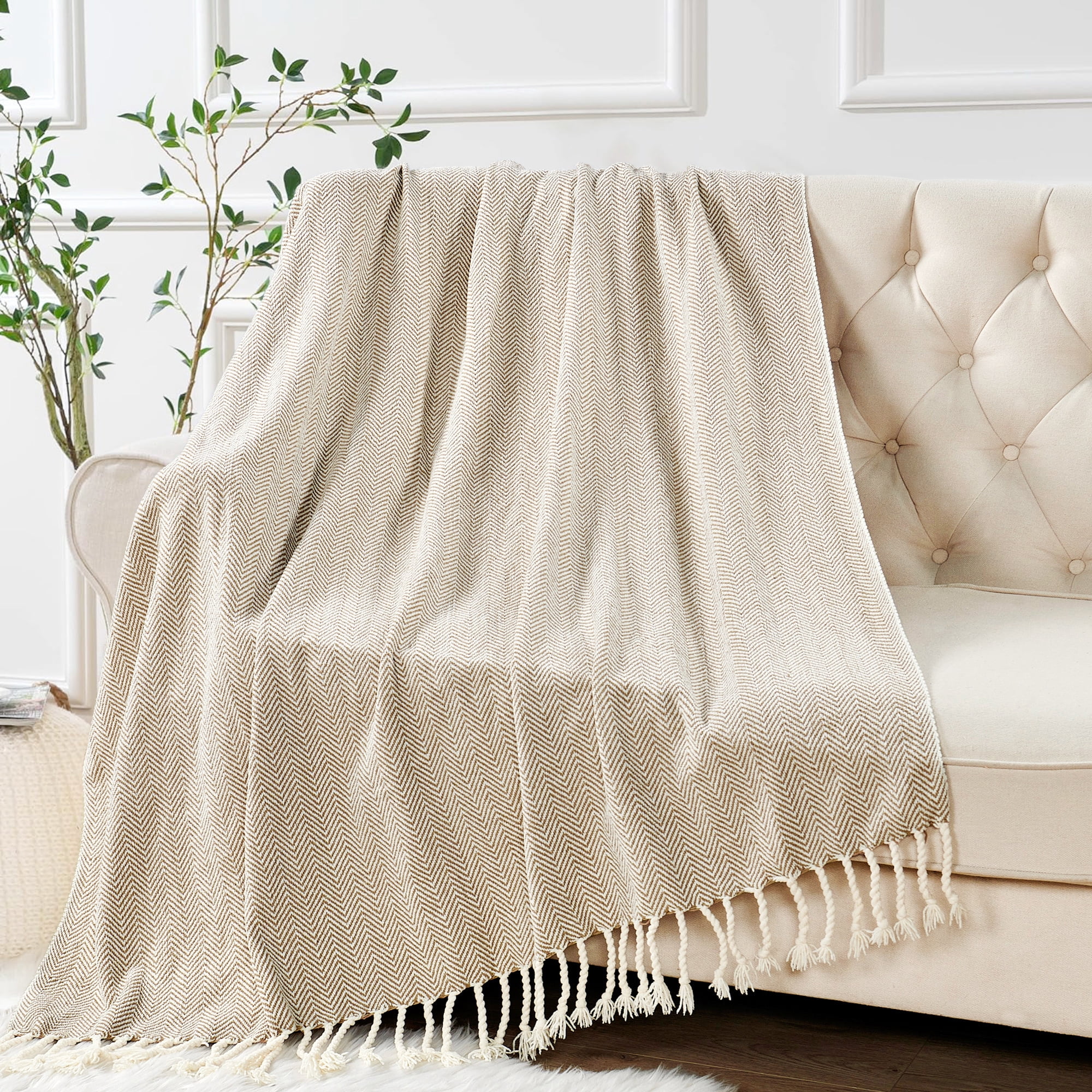 Home Soft Things Chevron Knit Throw- Amphora- 50"x60" - Walmart.com