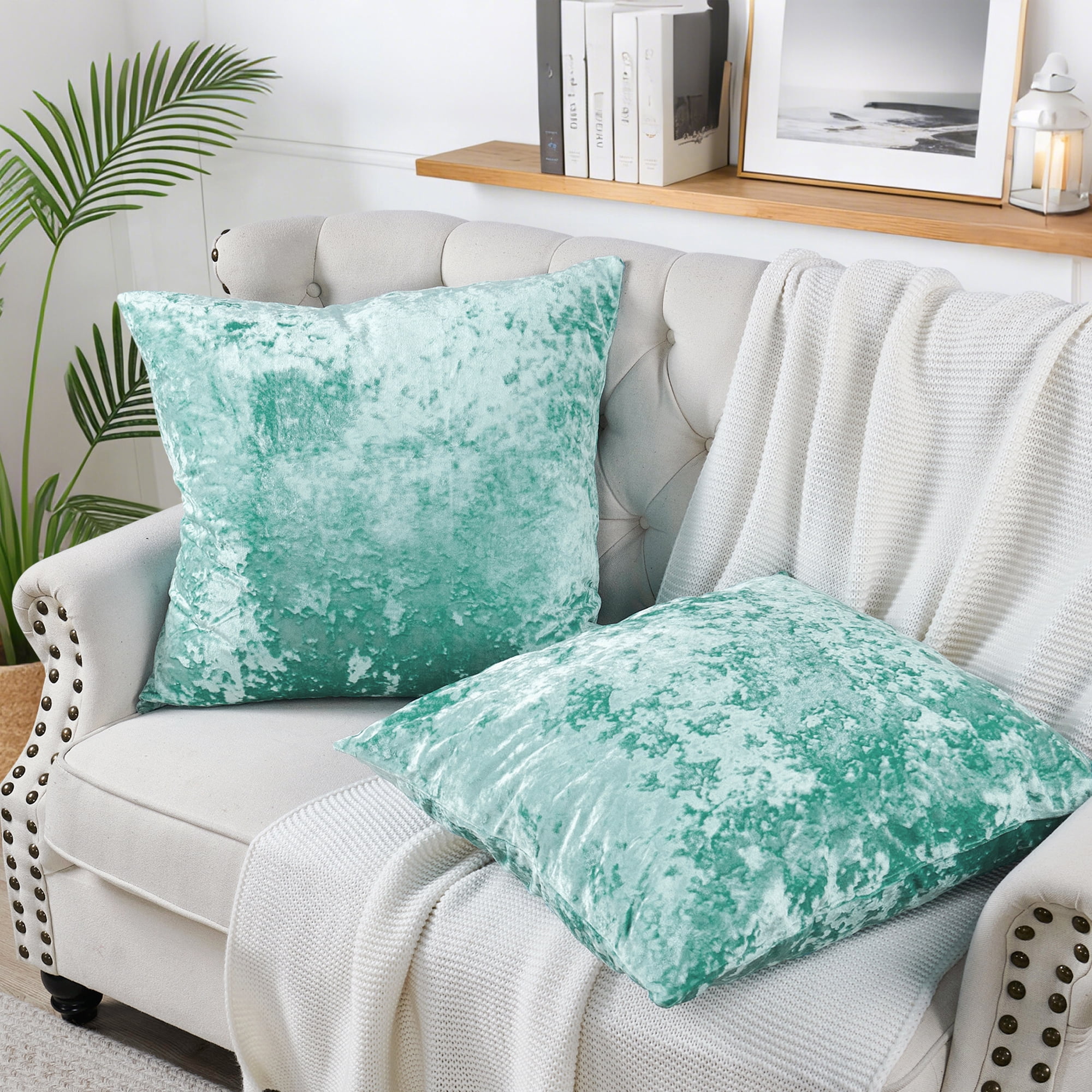 Home Soft Things Crushed Velvet 2 Piece Throw Pillow Cover Set - North ...