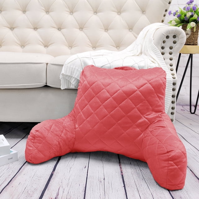 Home Soft Things DO-IT-YOURSELF Velvet Quilted Bedrest Pillow Backrest ...