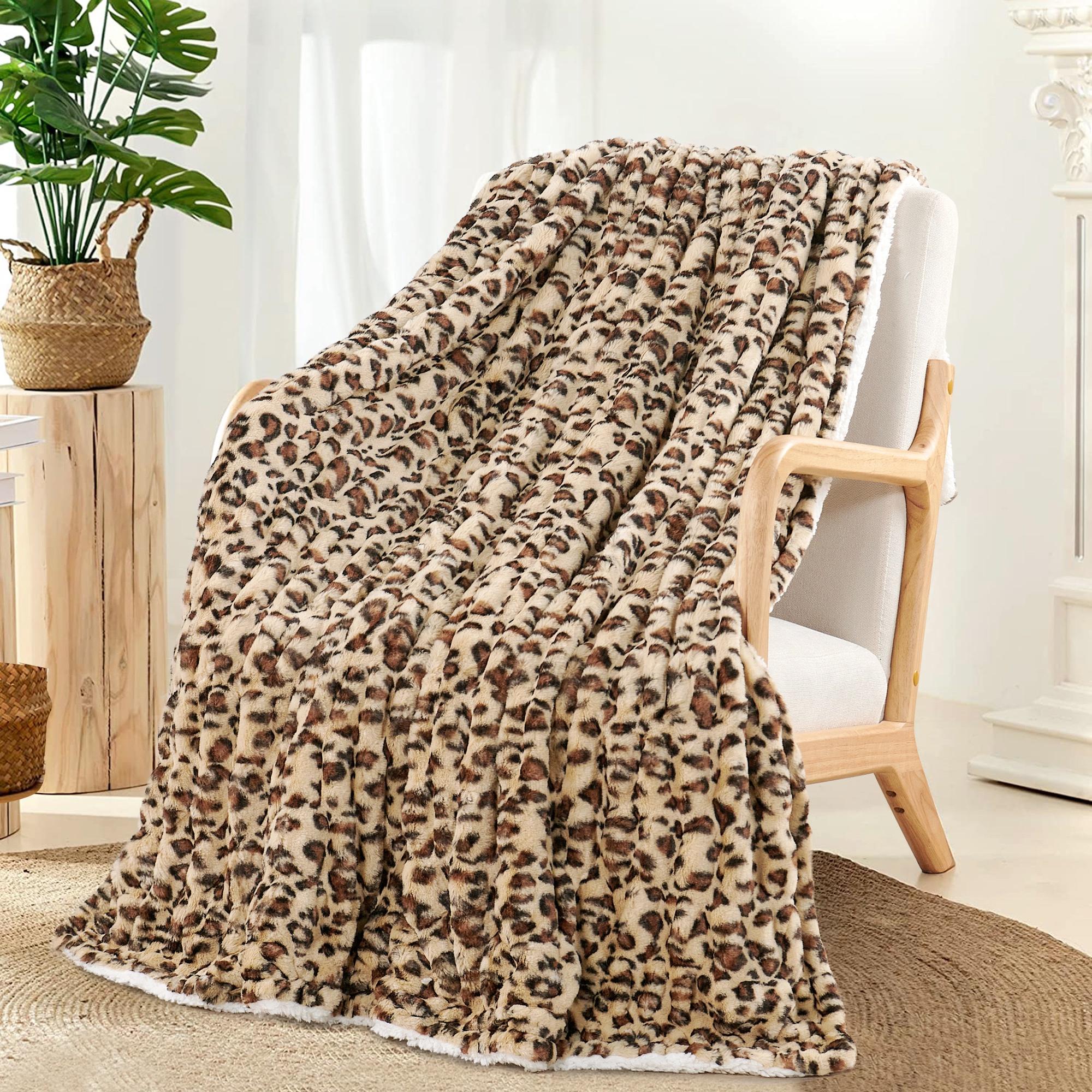 Better Homes & Gardens Teddy Faux Fur Throw Blanket, Gray , Standard ...