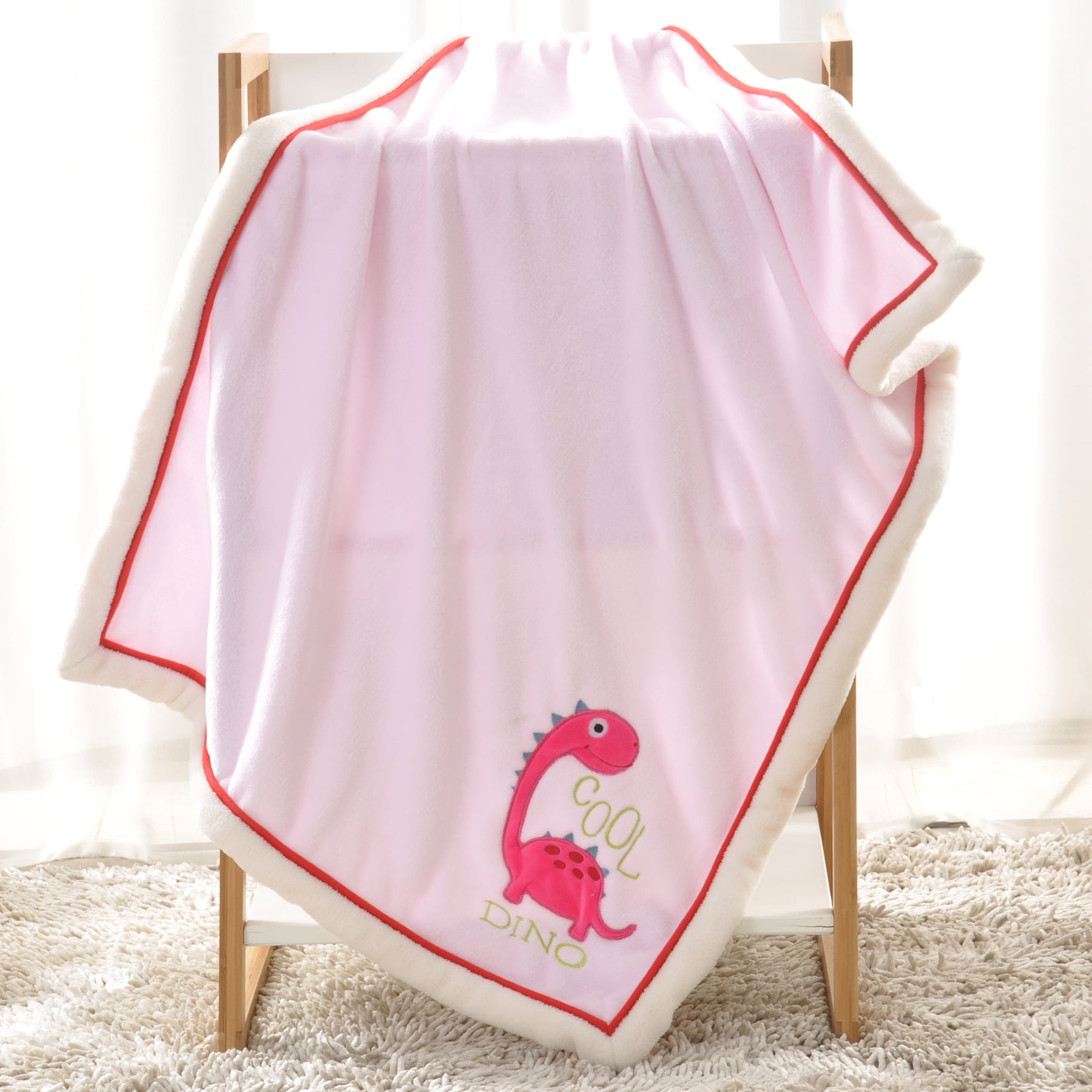 Home Soft Things Flannel Baby Blanket - Cool Dino - 30" x 40" - Walmart.com