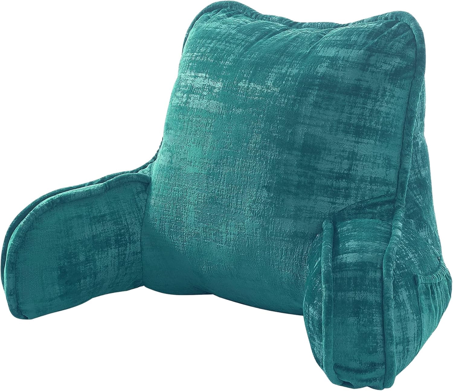 Home Soft Things Textured Velvet Bedrest Reading Pillow with DIY ...
