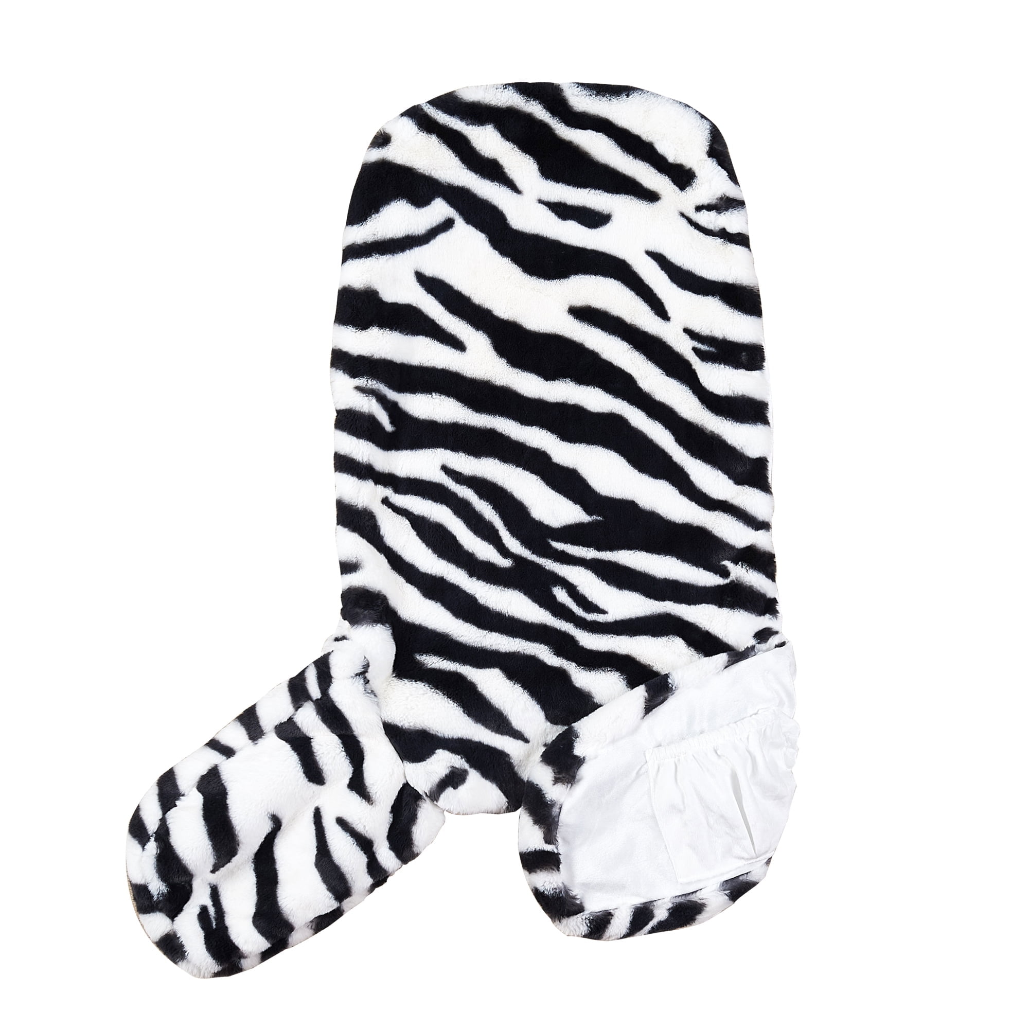 Home Soft Things Zebra Faux Fur Bedrest Pillow Cover, Large Size 28" x ...