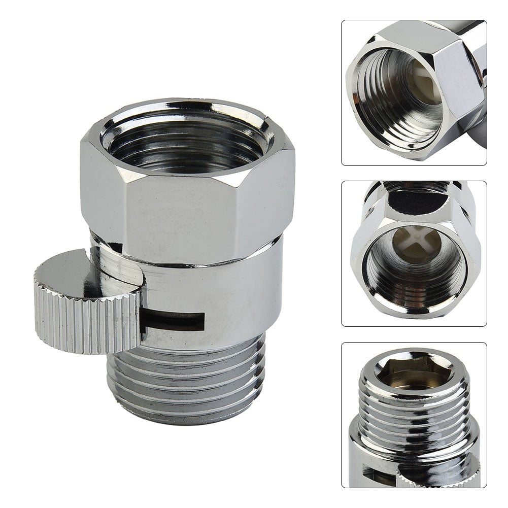 Home Solid Brass Flow Quick Control Shut-Off Valve Shower Head Water ...